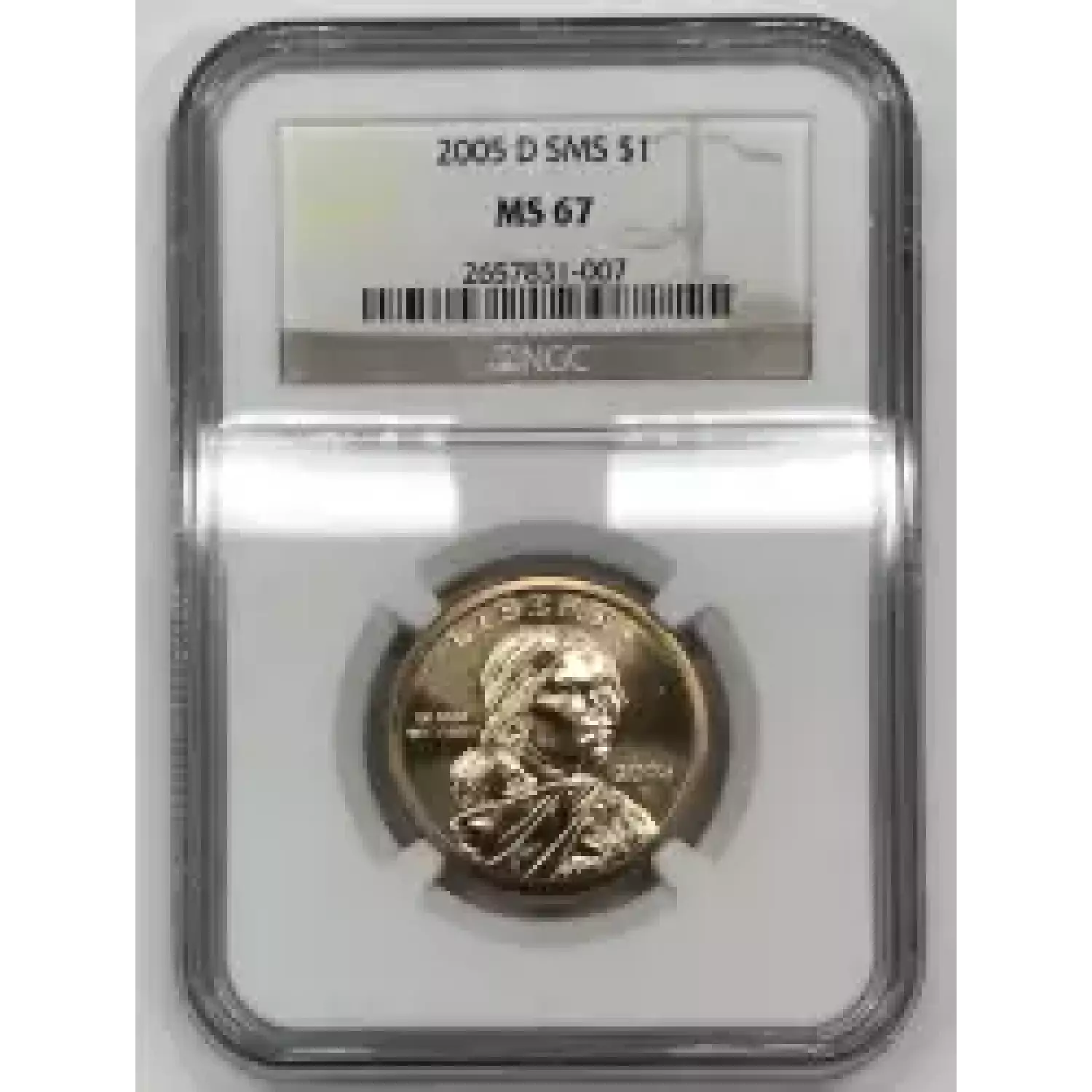 2005-D Sacagawea Dollar NGC MS-67 SMS Satin Finish - Old Pueblo Coin