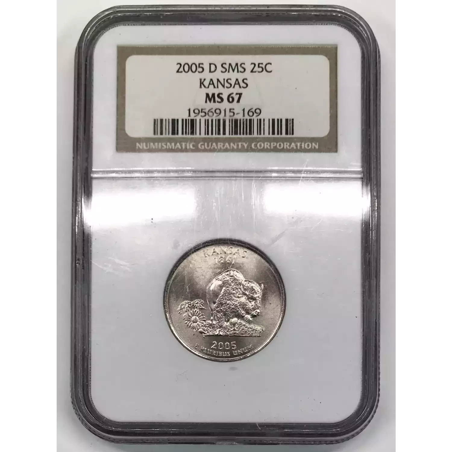 2005-D State Quarter NGC MS-67 SMS KANSAS - Old Pueblo Coin
