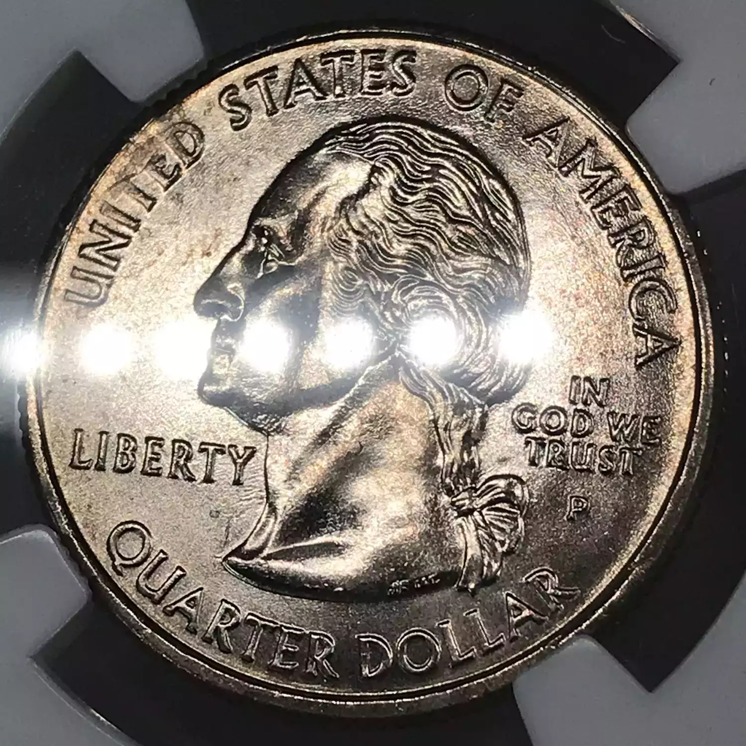 2005 State Quarter NGC MS-66 2005 P WEST OBV DIE BREAK @4:00 & TWO REV ...