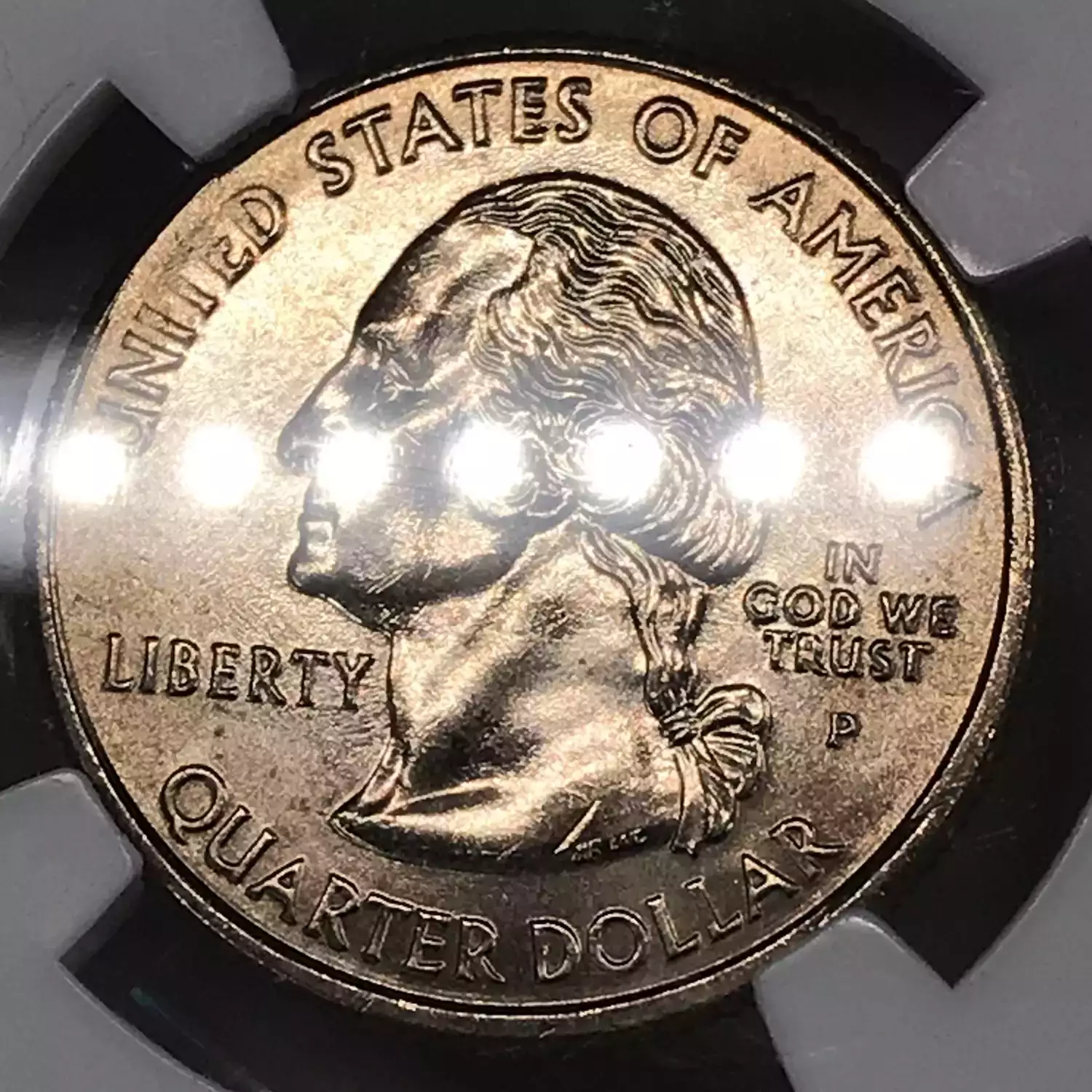 2005 State Quarter NGC MS-66 2005 P WEST OBV DIE BREAK @4:00 & TWO REV ...