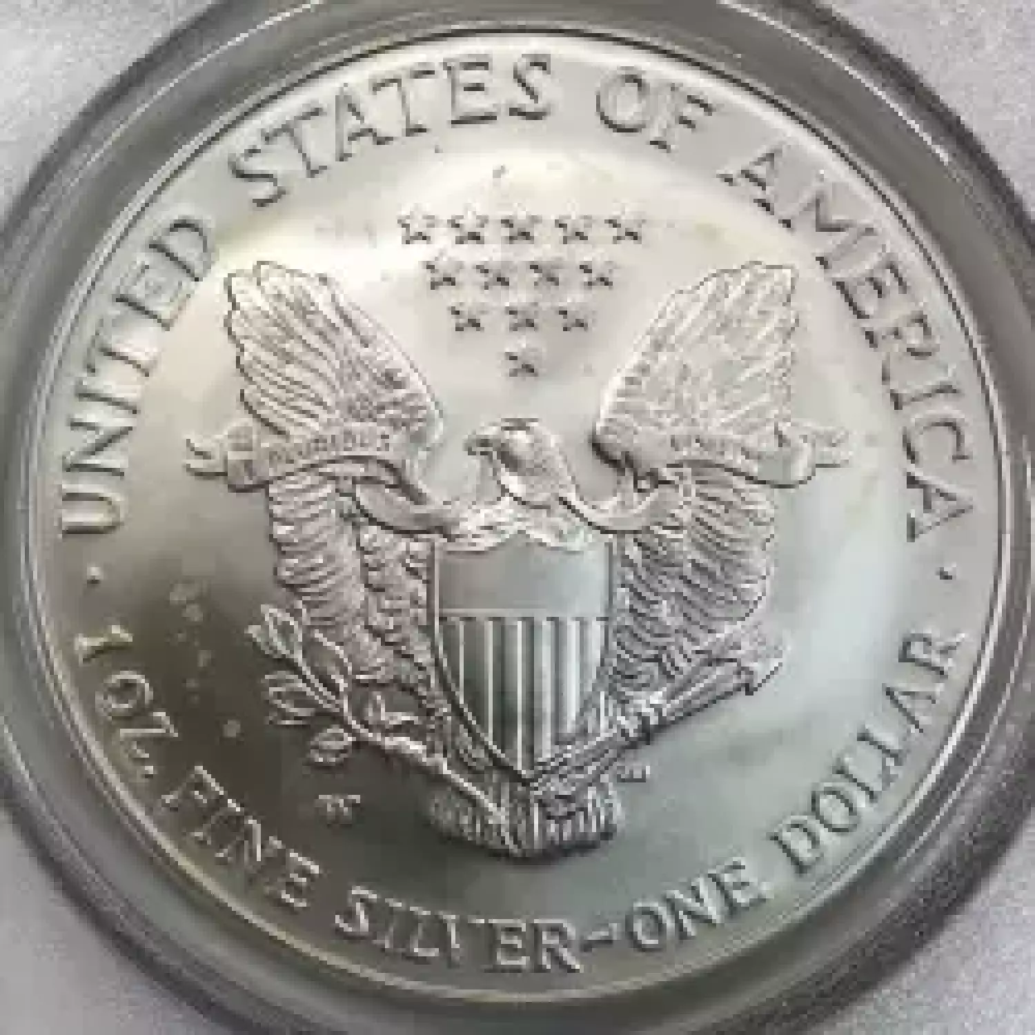 2006-W Silver Eagle PCGS SP-69 Burnished Silver Eagle-20th Anniversary ...