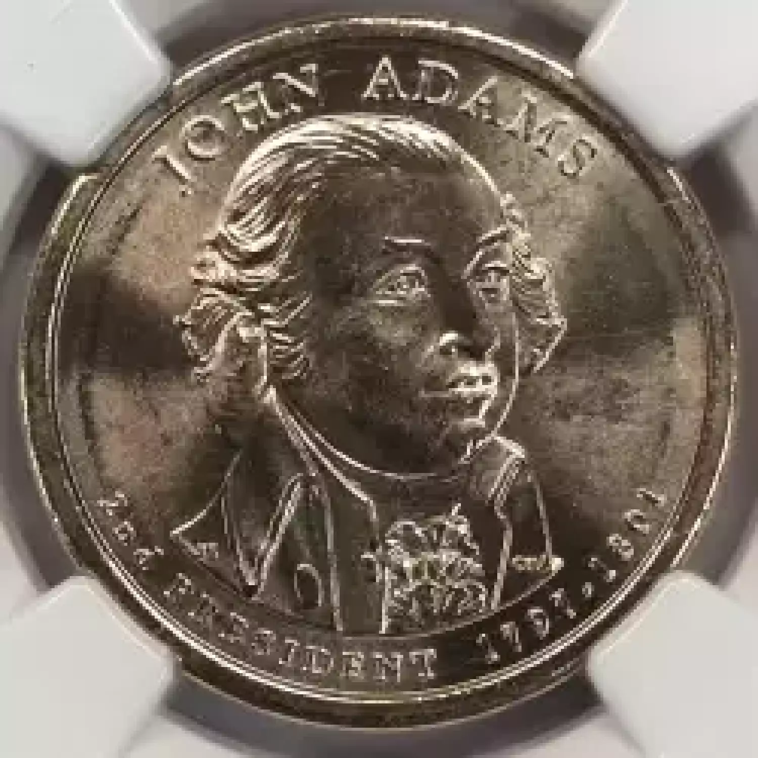 2007-P&D Presidential Dollar NGC Brilliant UNC John Adams Second ...