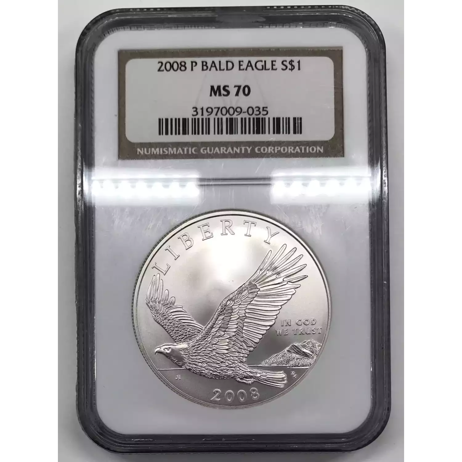 2008 Bald Eagle Commemorative Silver Dollar NGC MS-70 BALD EAGLE - Old ...