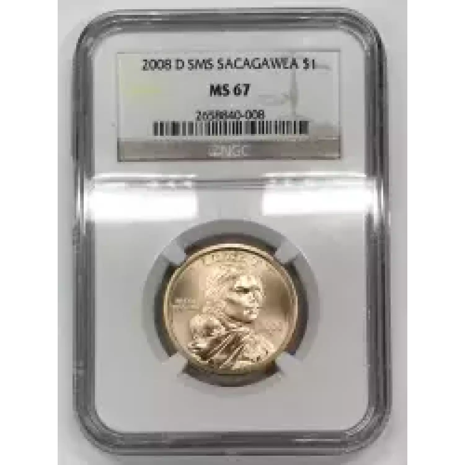 2008-D Sacagawea Dollar NGC MS-67 SMS Satin Finish - Old Pueblo Coin