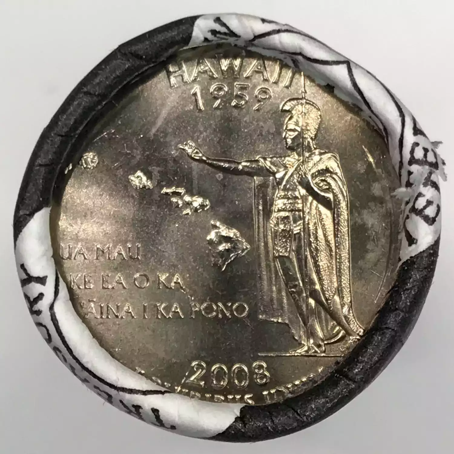 2008 Hawaii State Quarter US Mint P & D Roll Set - Old Pueblo Coin