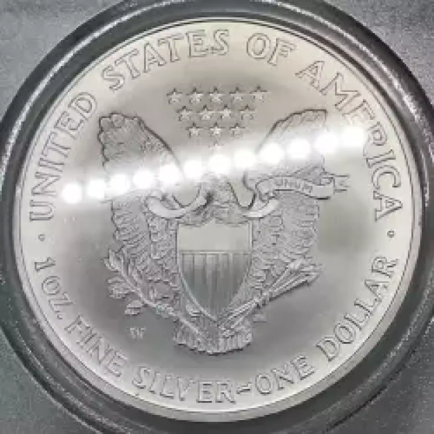 2008-W PCGS SP-69 Burnished Eagle, Reverse of 2007 First Strike Silver Eagle - Old Pueblo Coin