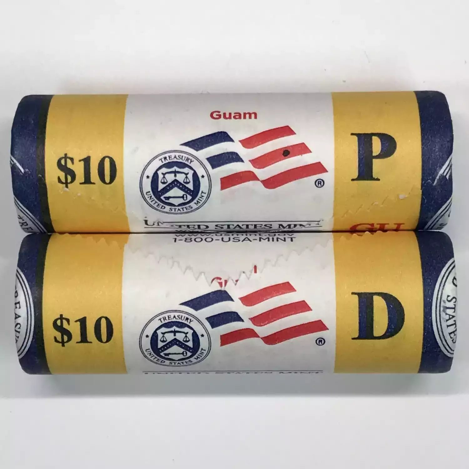 2009 Guam Quarter US Mint P & D Roll Set - DC & US Territories - Old ...