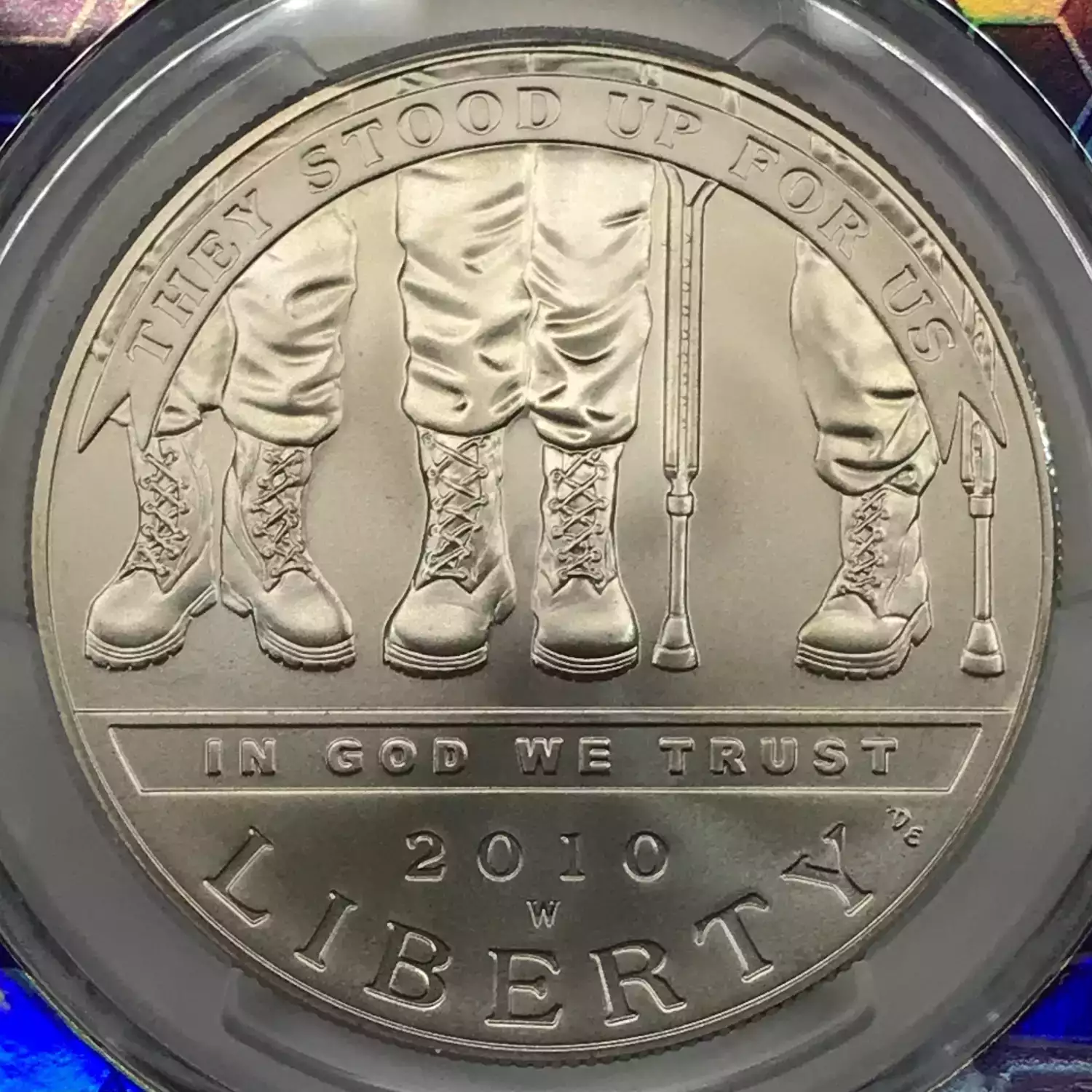 2010-W American Veterans Disabled for Life Commemorative Silver Dollar ...