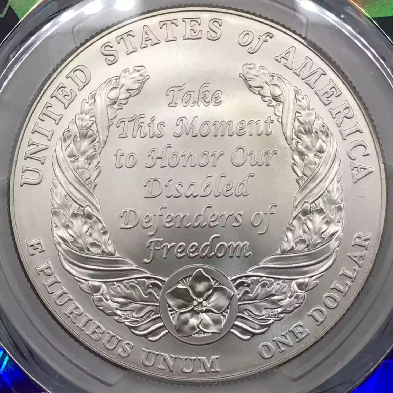 2010-W American Veterans Disabled for Life Commemorative Silver Dollar ...