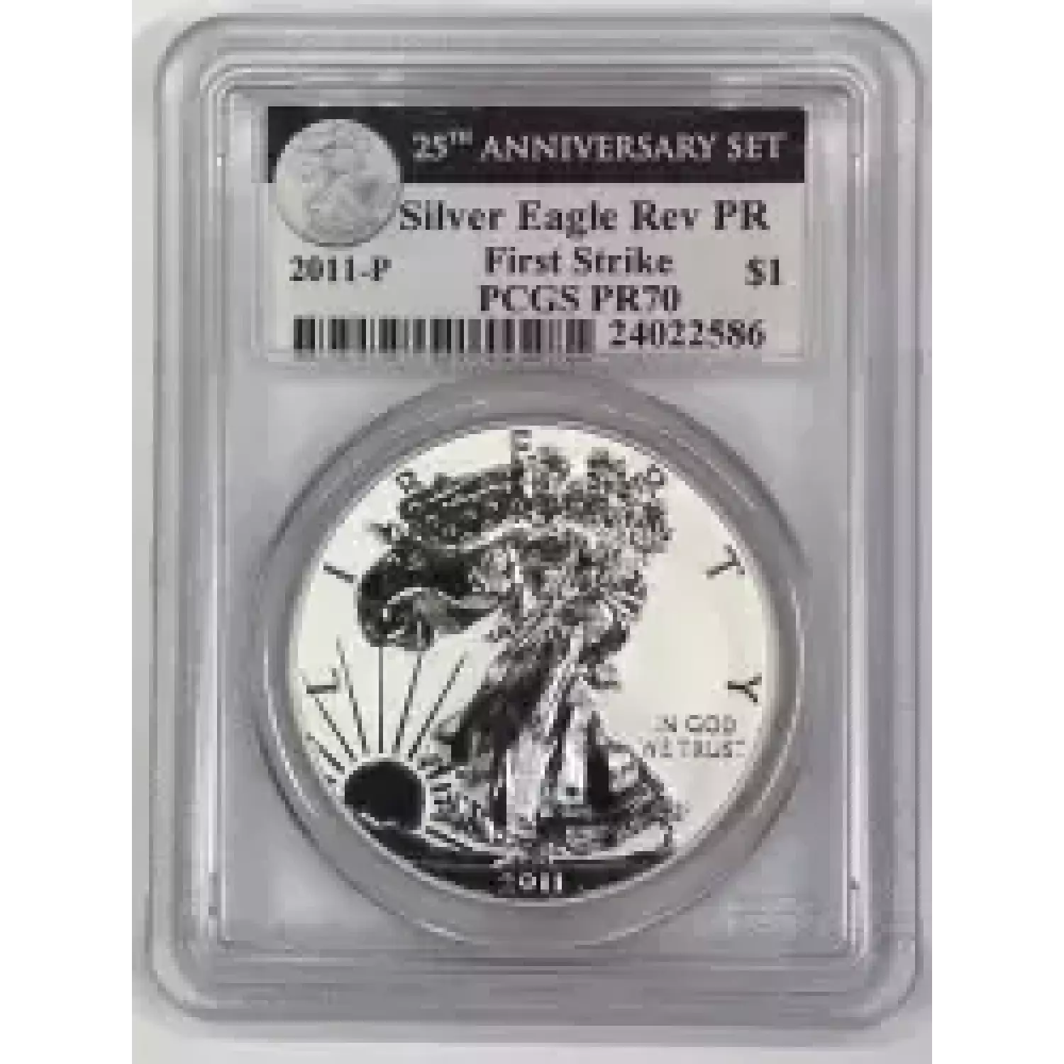 2011 Silver Eagle PCGS PR-70 Silver Eagle 25th Anniversary 5-Coin Set ...