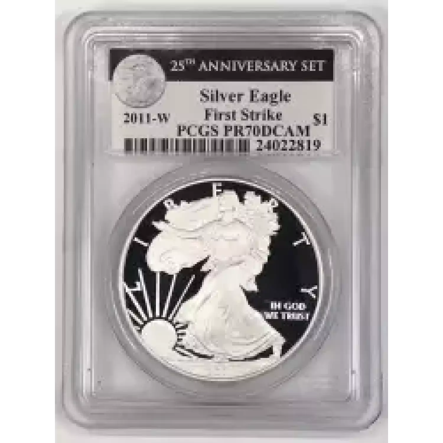 2011 Silver Eagle PCGS PR-70 Silver Eagle 25th Anniversary 5-Coin Set - Old Pueblo Coin