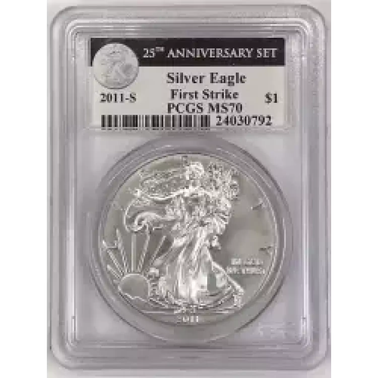 2011 Silver Eagle PCGS PR-70 Silver Eagle 25th Anniversary 5-Coin Set - Old Pueblo Coin