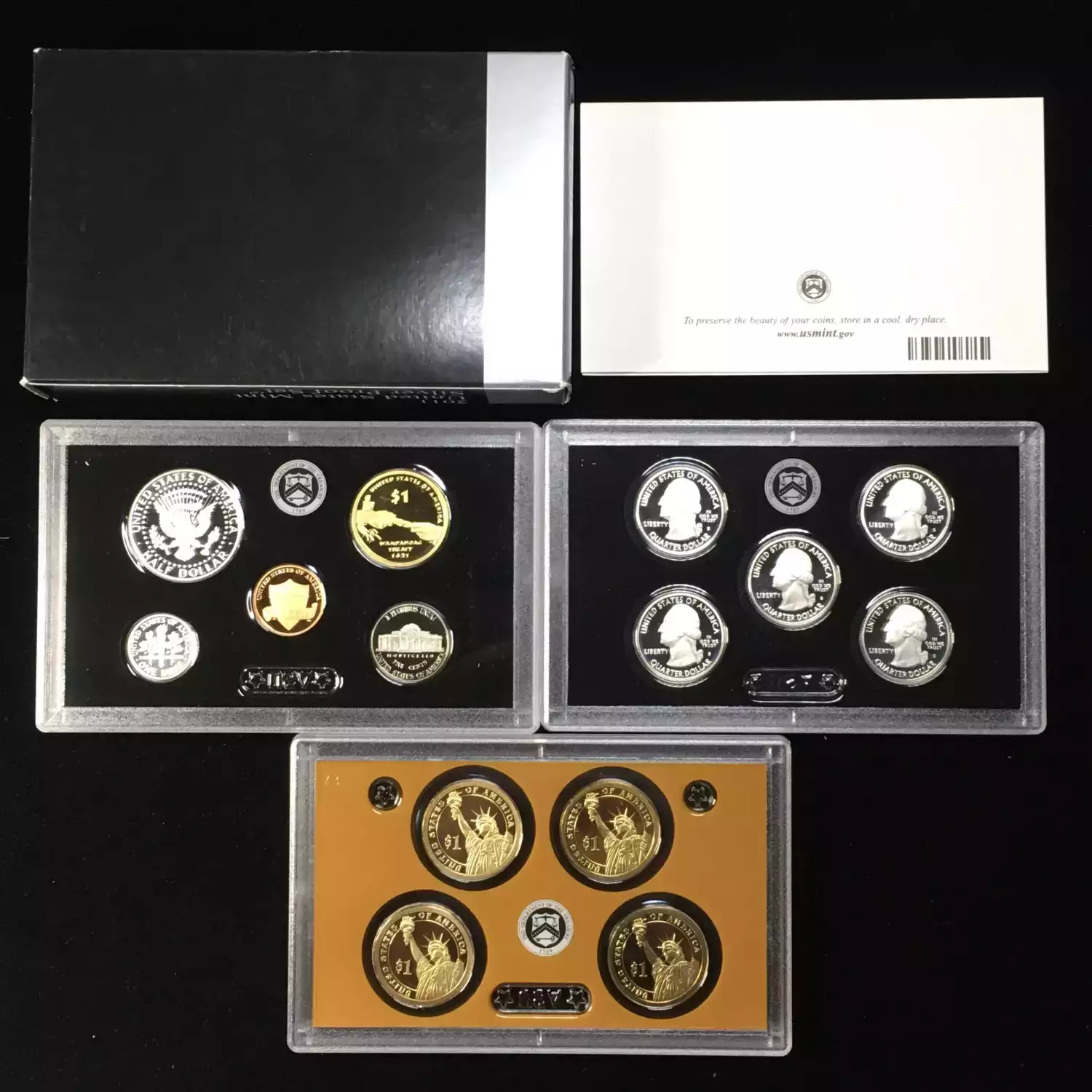 2011-S US Mint Silver Proof Set w OGP - Box & COA - Old Pueblo Coin