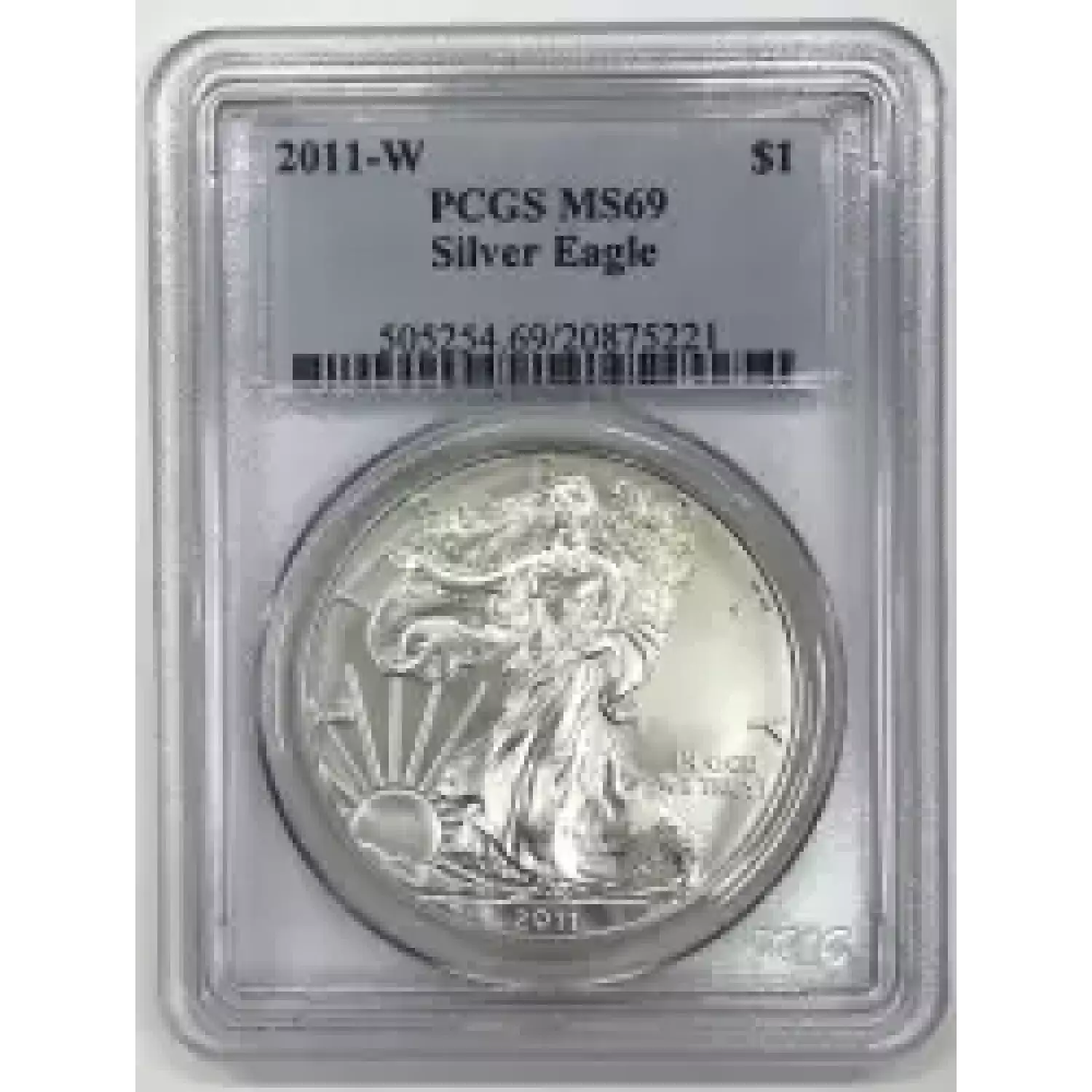 2011-W Silver Eagle PCGS SP-69 Burnished - Old Pueblo Coin