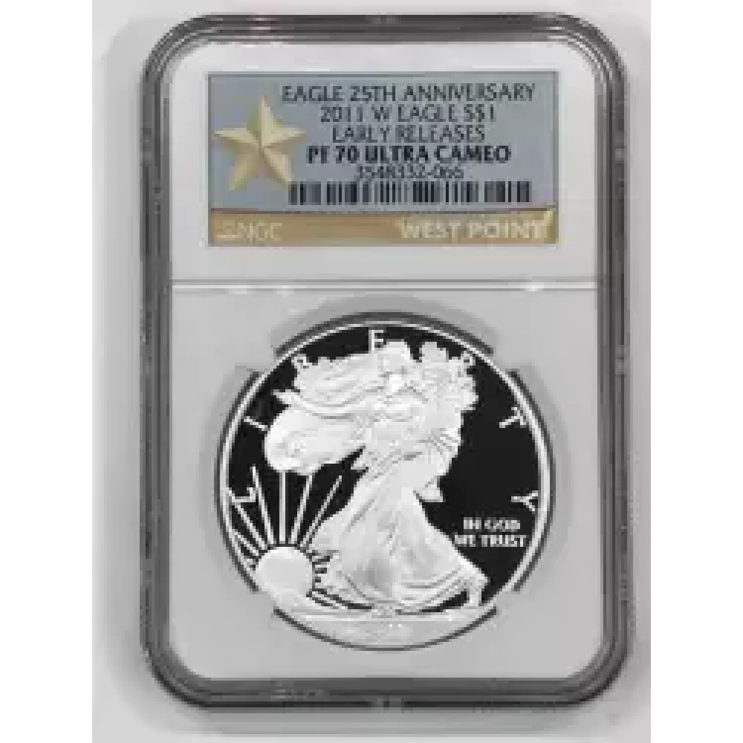 2011-W Silver Eagle NGC PF-70 ULTRA CAMEO EARLY RELEASES 25TH ANNIVERSARY - Old Pueblo Coin