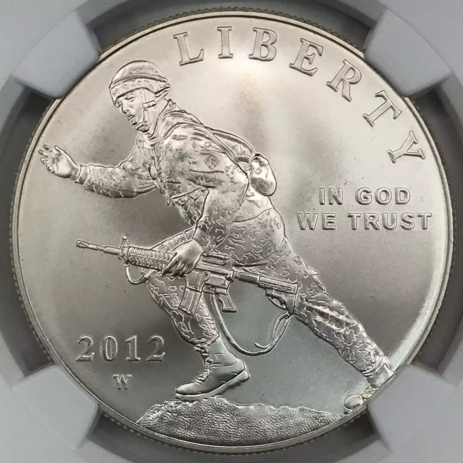 2012-W Infantry Soldier Commemorative Silver Dollar NGC MS-70 - Old ...