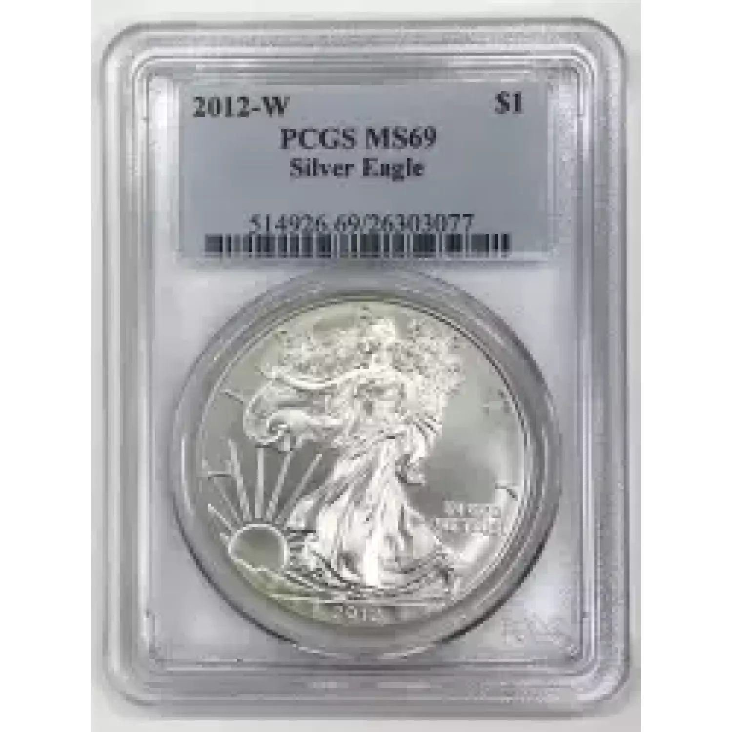 2012-W Silver Eagle PCGS SP-69 Burnished - Old Pueblo Coin