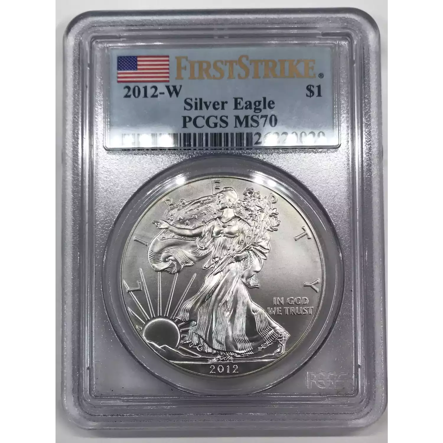 2012-W Silver Eagle PCGS SP-70 Burnished First Strike - Old Pueblo Coin