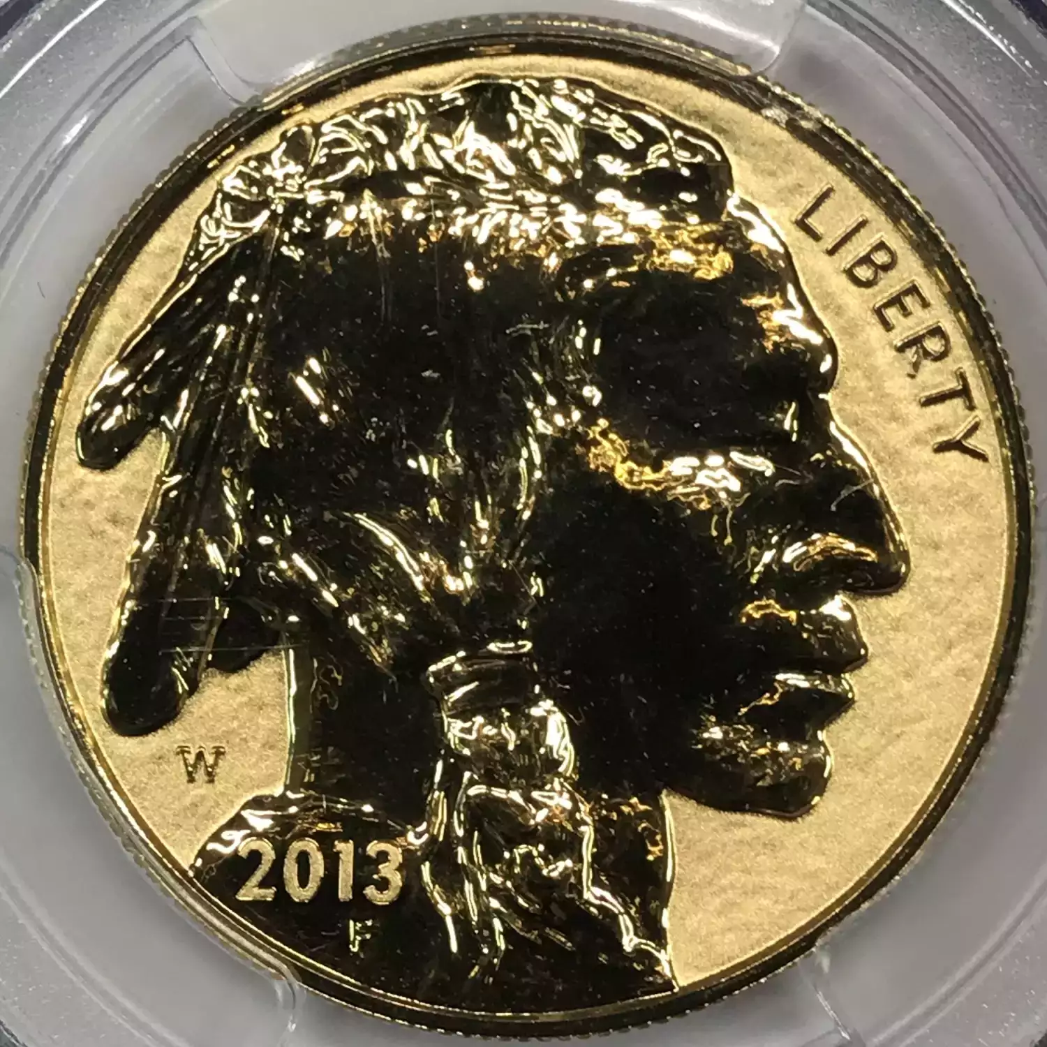 2013-W 1 oz $50 Gold Buffalo PCGS PR-70 Reverse Proof First Strike - Old Pueblo Coin