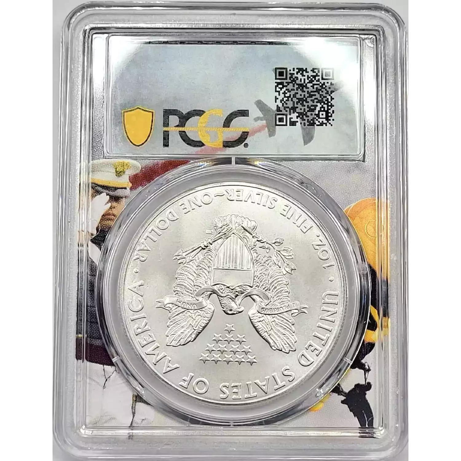 2015-(W) Silver Eagle PCGS MS-70 Struck at West Point Mint - Military Picture Frame Core - Old ...