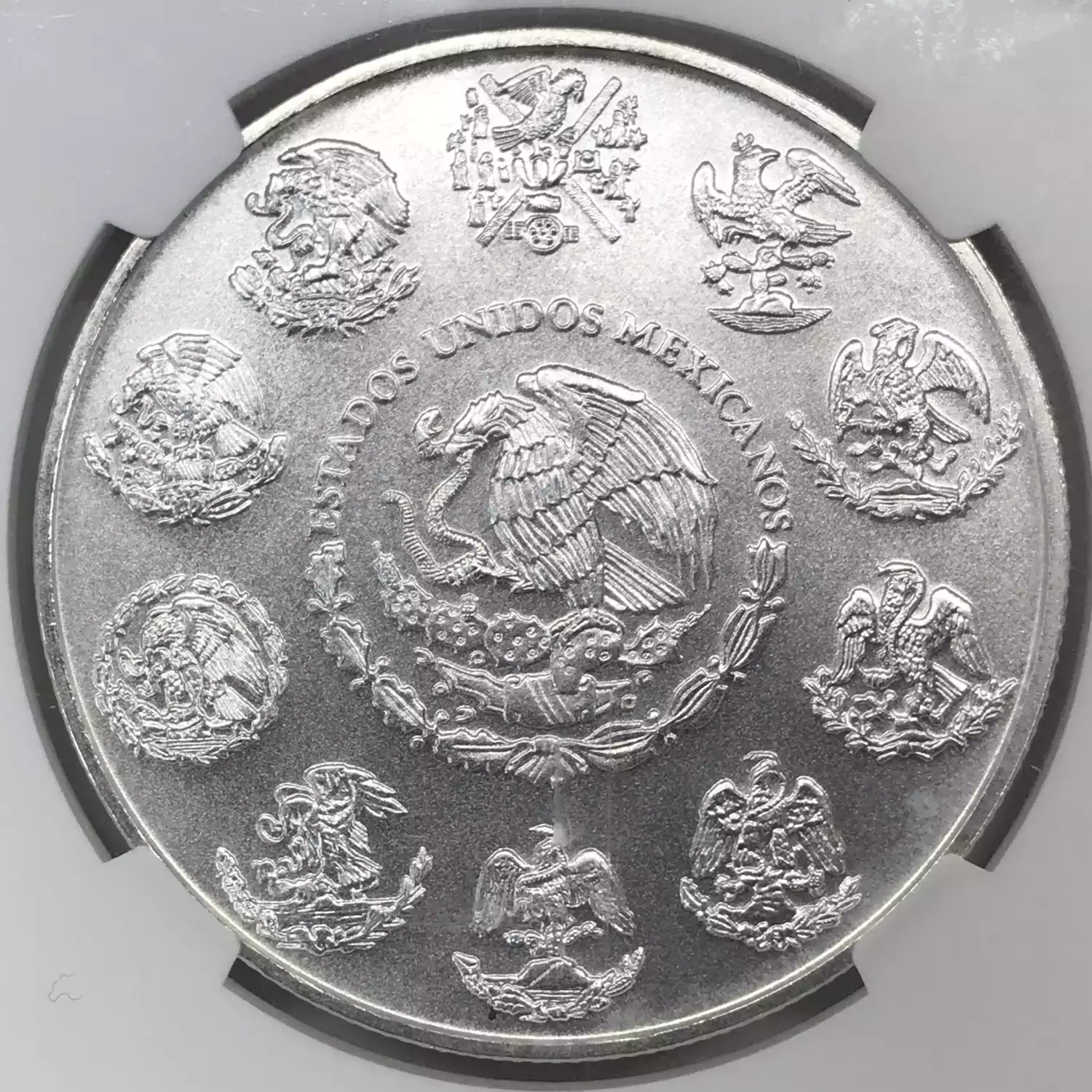 2015-Mo MEXICO Silver ONZA (Troy Ounce of Silver) NGC MS-70 EARLY ...