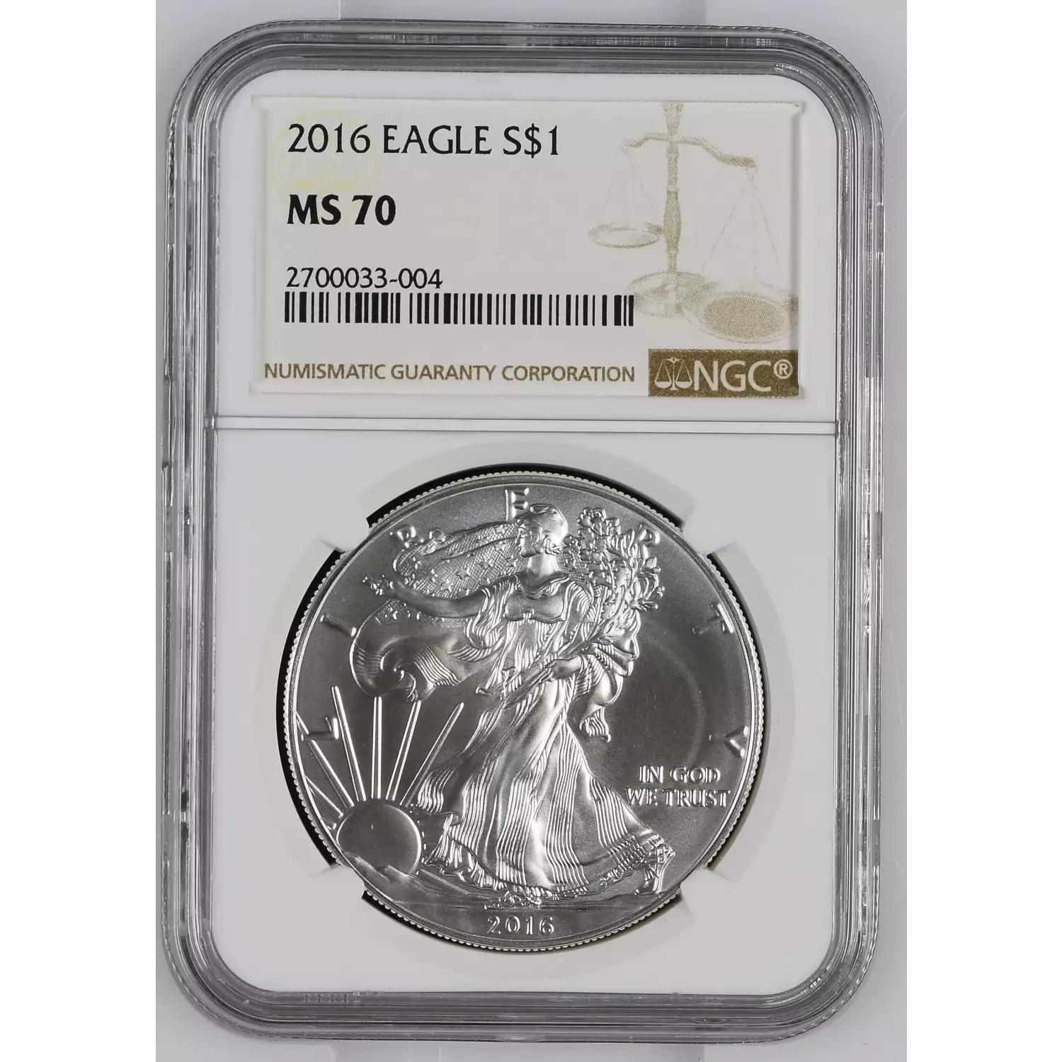 2016 Silver Eagle NGC MS-70 - Old Pueblo Coin