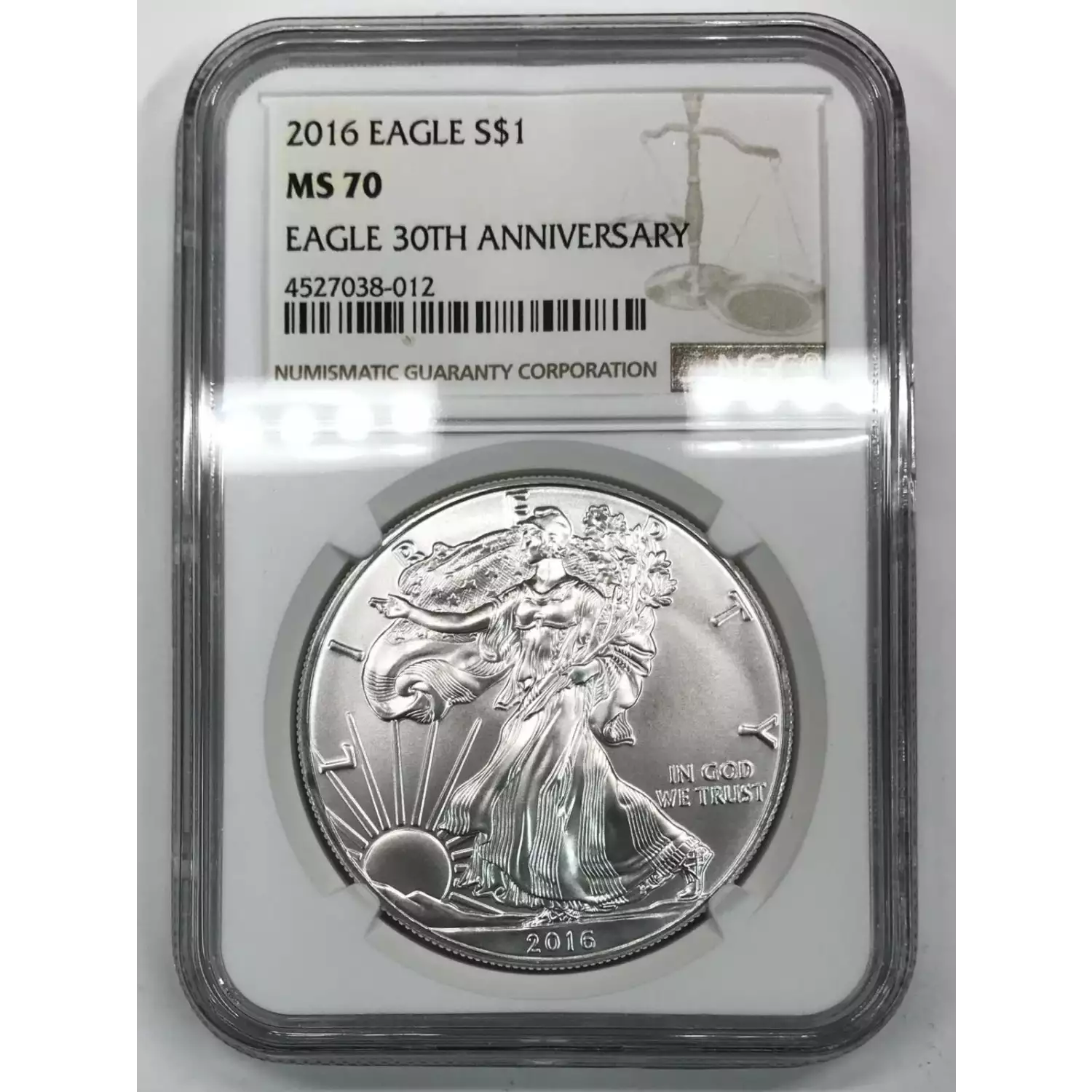 2016 Silver Eagle NGC MS-70 30th Anniversary - Old Pueblo Coin