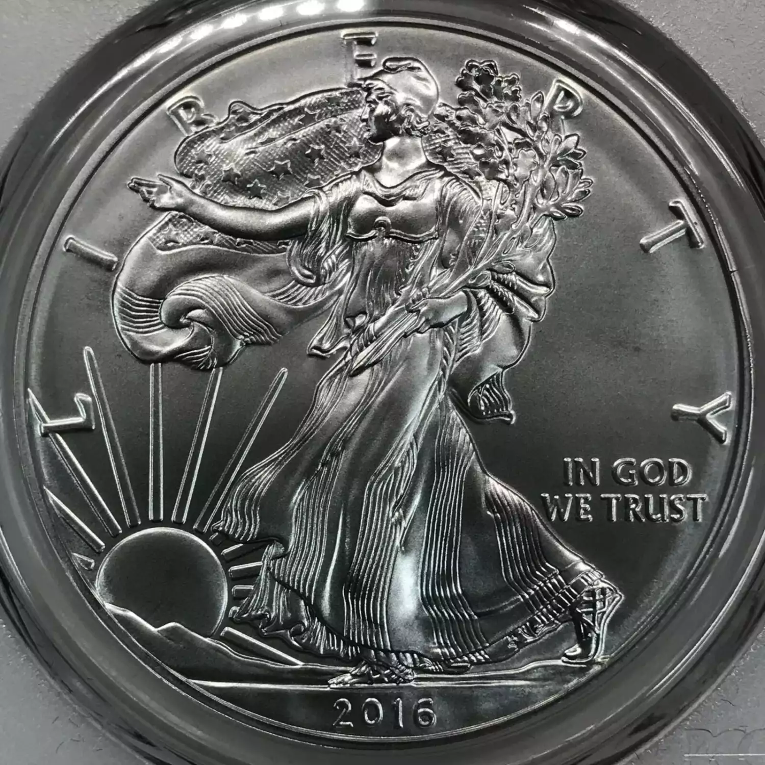 2016-W Silver Eagle PCGS SP-70 Burnished Lettered Edge First Strike 1 ...