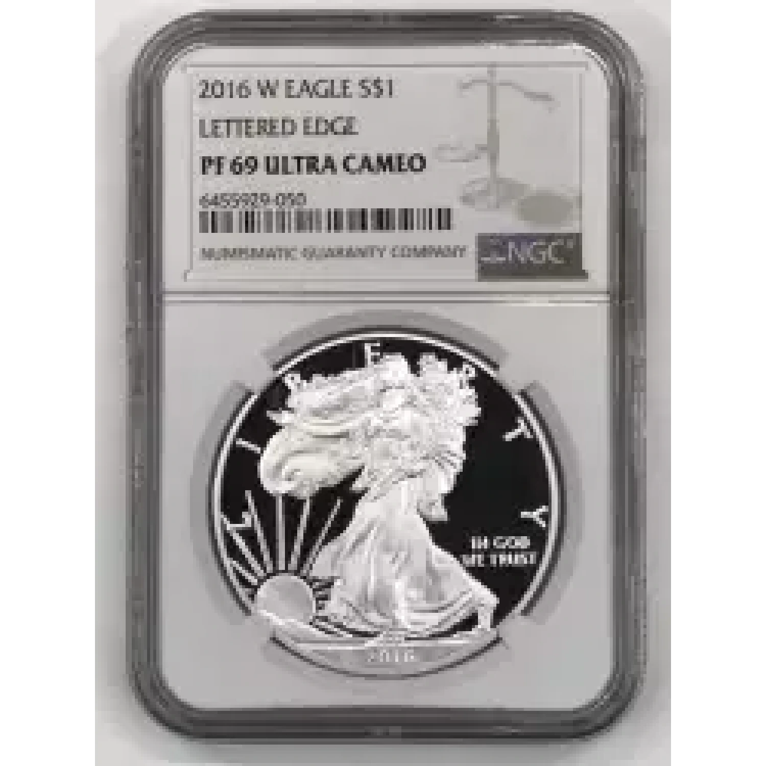 2016-W Silver Eagle NGC PF-69 ULTRA CAMEO LETTERED EDGE 30TH ANNIVERSARY - Old Pueblo Coin