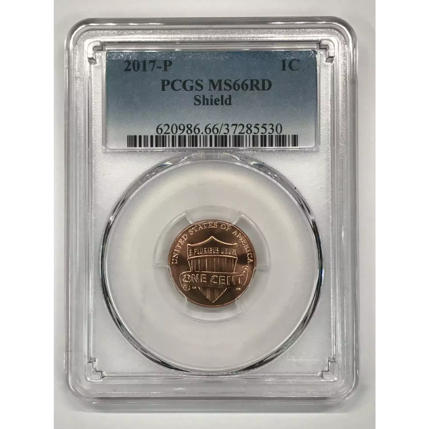 2017 Lincoln Shield Cent PCGS MS-66 RD - Old Pueblo Coin