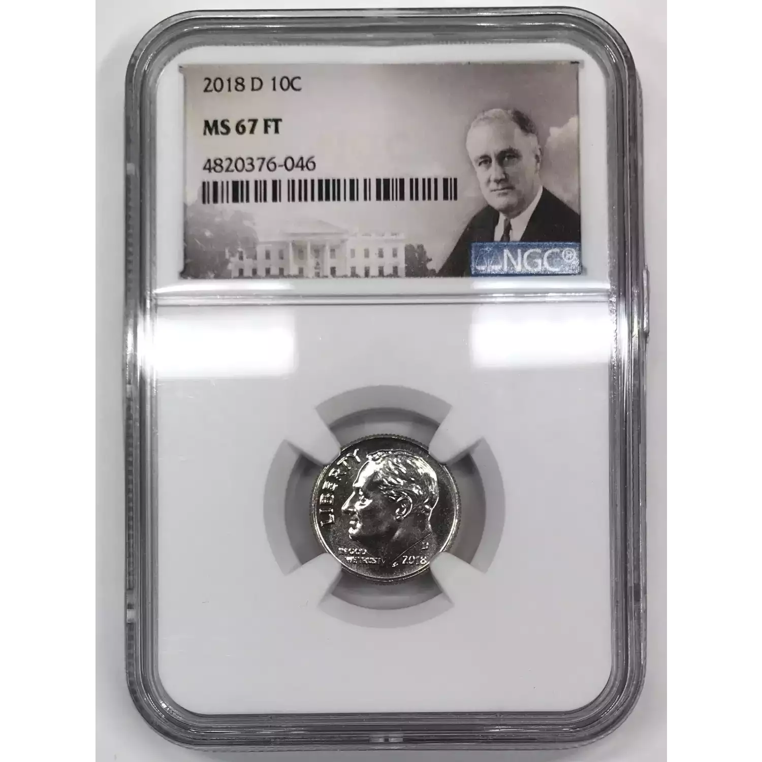 2018-D Roosevelt Dime NGC MS-67 FT - Old Pueblo Coin