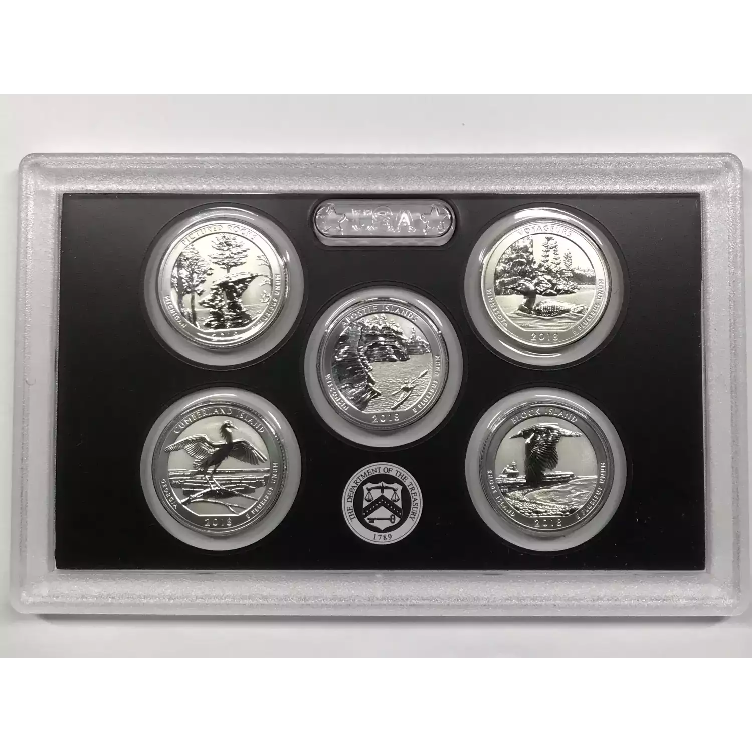 2018-S US San Francisco Mint Silver Reverse Proof Set w OGP - Box & COA - Old Pueblo Coin