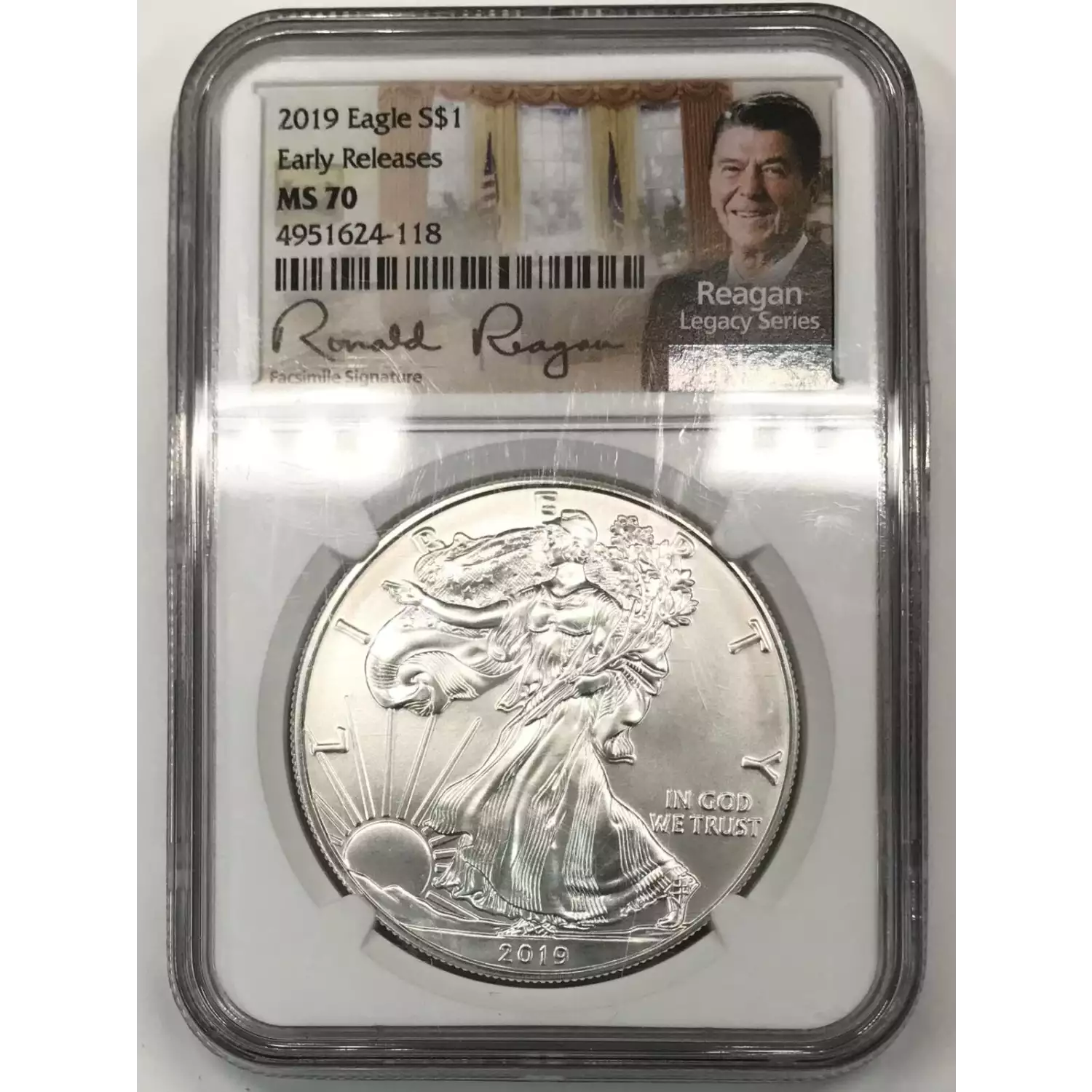 2019 Silver Eagle NGC MS-70 Early Releases - Old Pueblo Coin