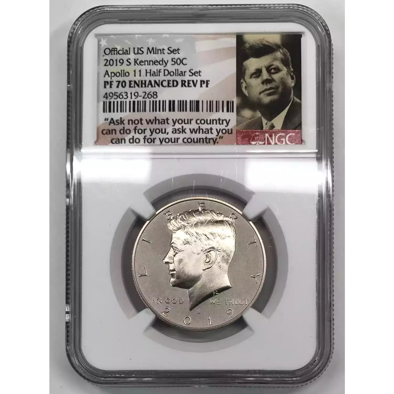 2019-S Kennedy Half Dollar NGC PF-70 Enhanced Reverse Proof - Old ...