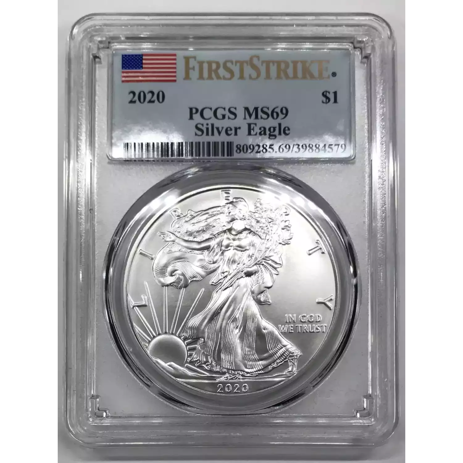 2020 Silver Eagle PCGS MS-69 First Strike - Old Pueblo Coin