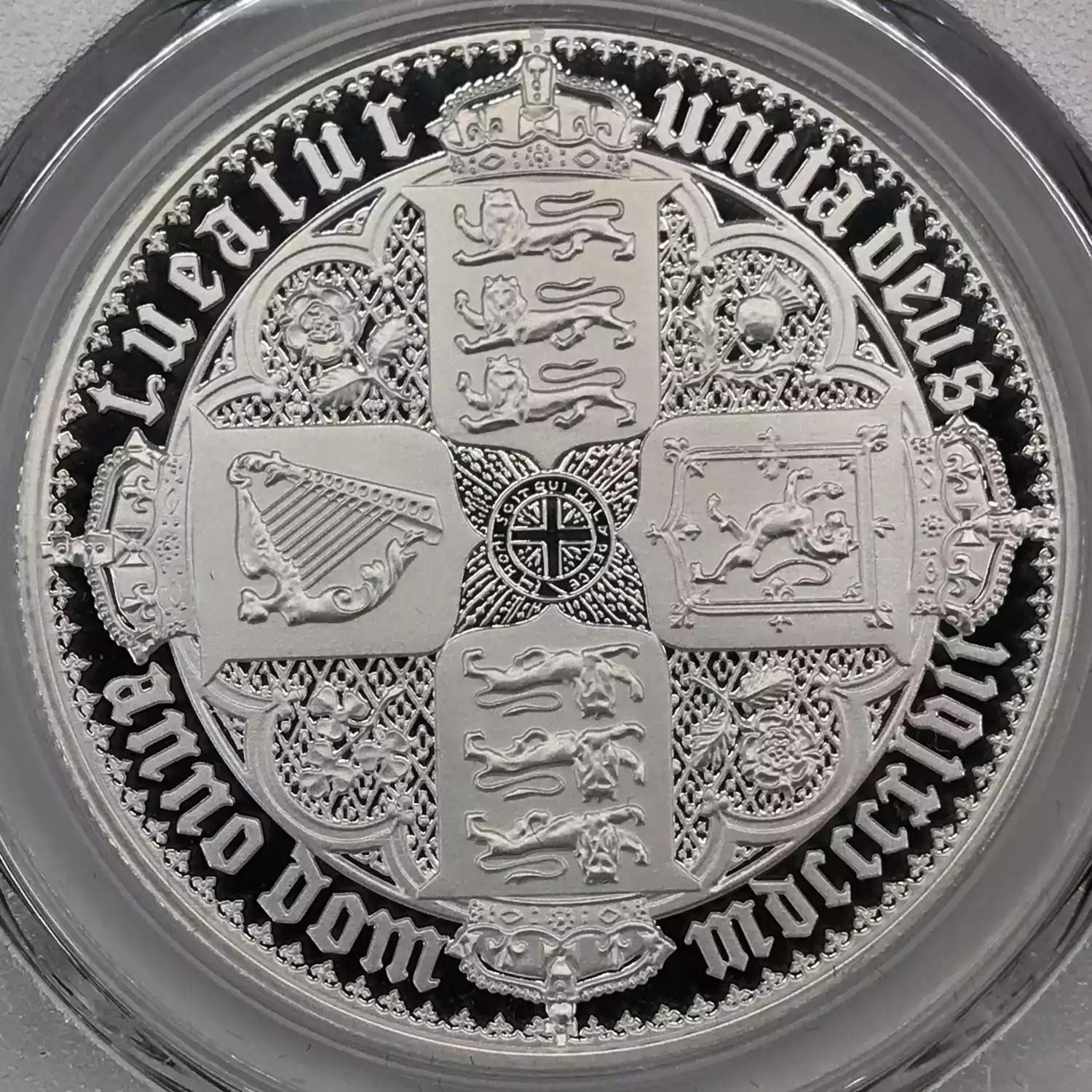 2021 ALDERNEY Silver 5 POUNDS PCGS PR-70 DCAM New Gothic Crown Ag - Old ...