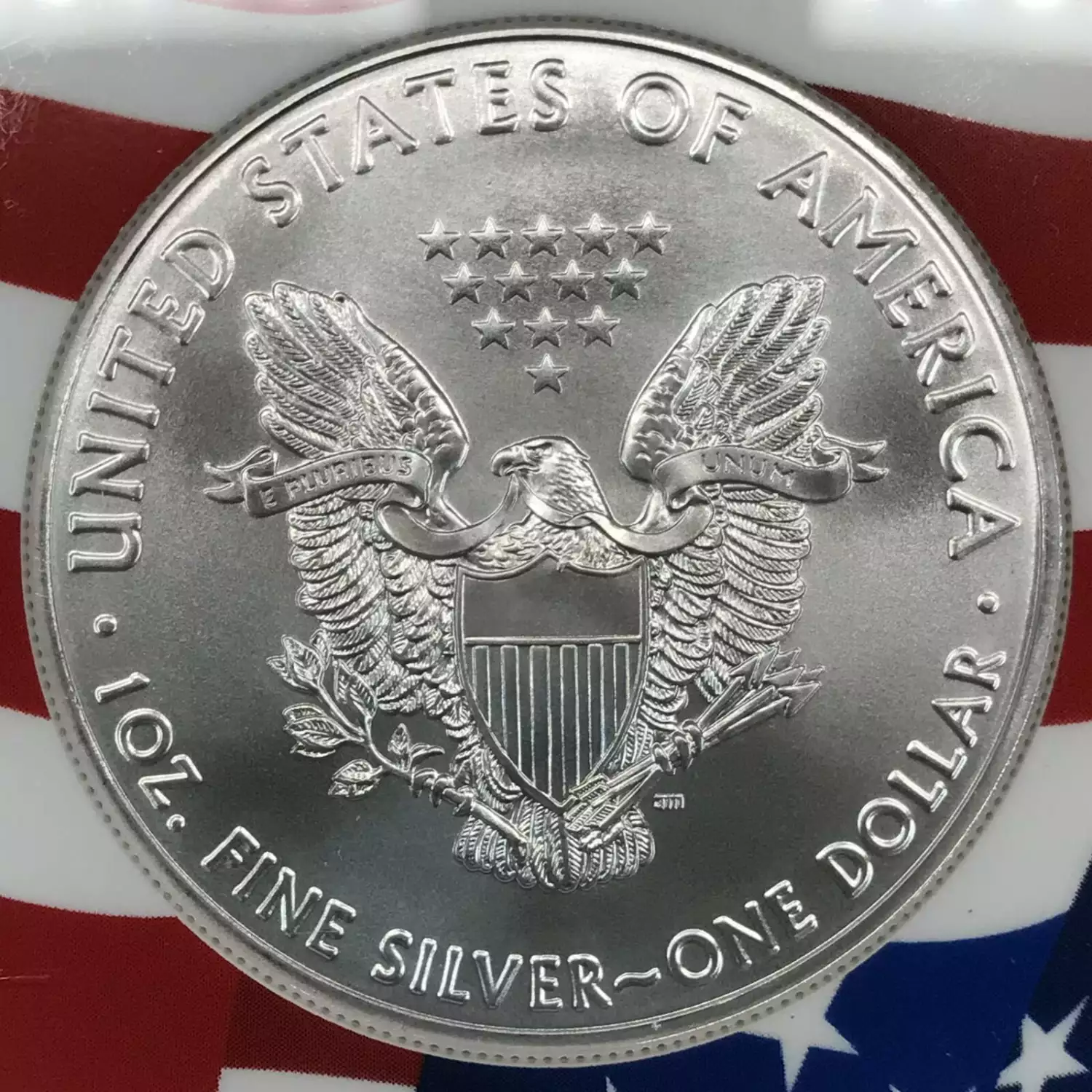 2021 Silver Eagle NGC MS-70 Heraldic Eagle T-1 Early Releases Flag Core - Old Pueblo Coin