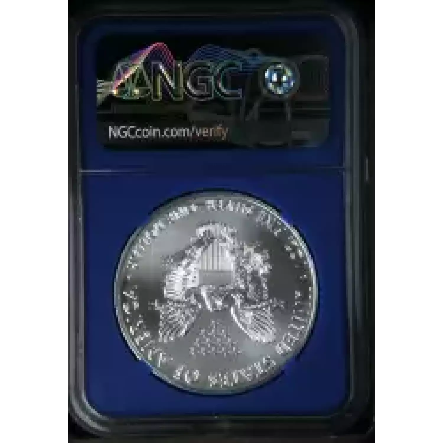 2021-(P) Silver Eagle NGC MS-70 Heraldic Eagle T-1 - FDI Emergency Production Struck at ...