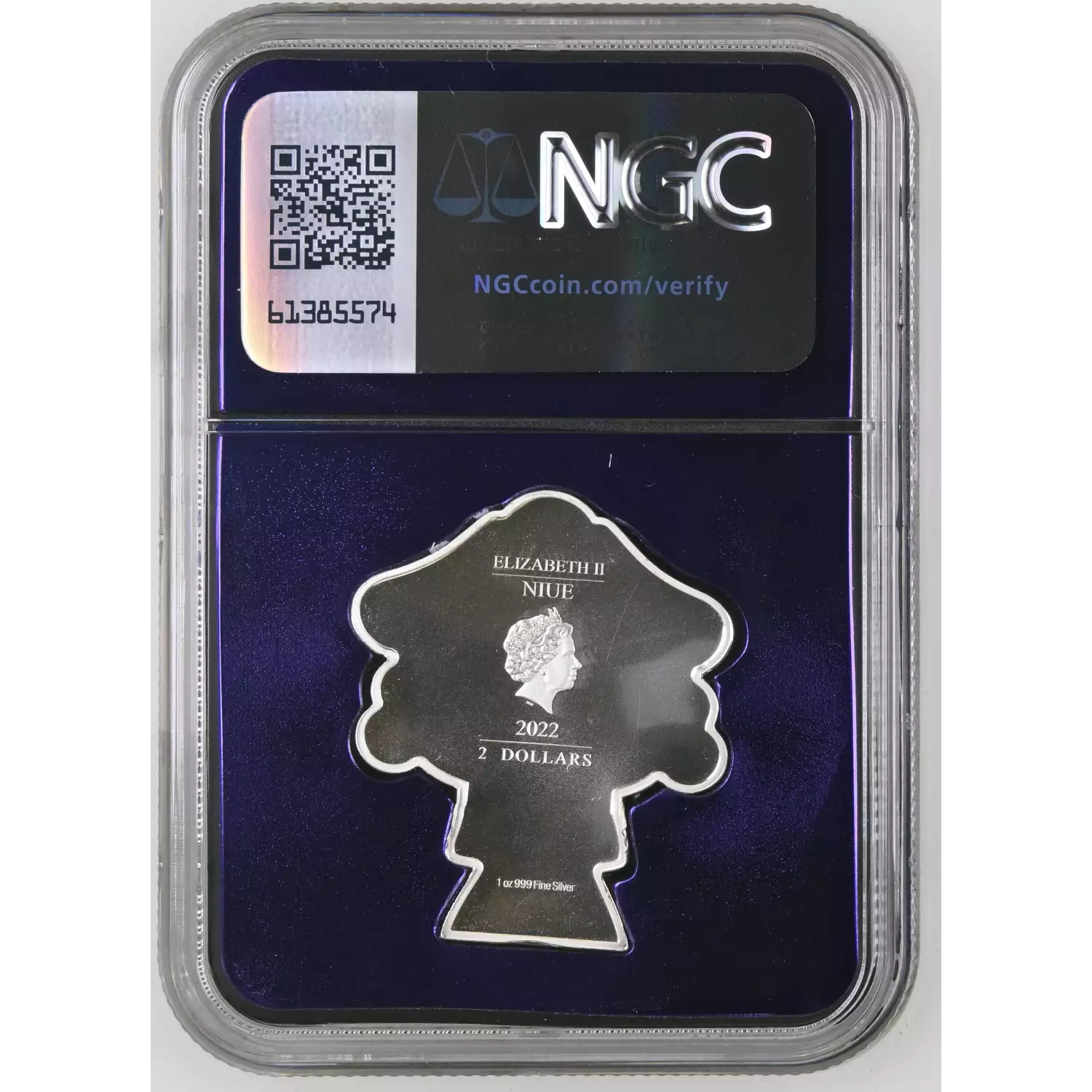 2022 1 oz Silver NGC PF-69 ULTRA CAMEO Niue $2 George Washington Chibi ...