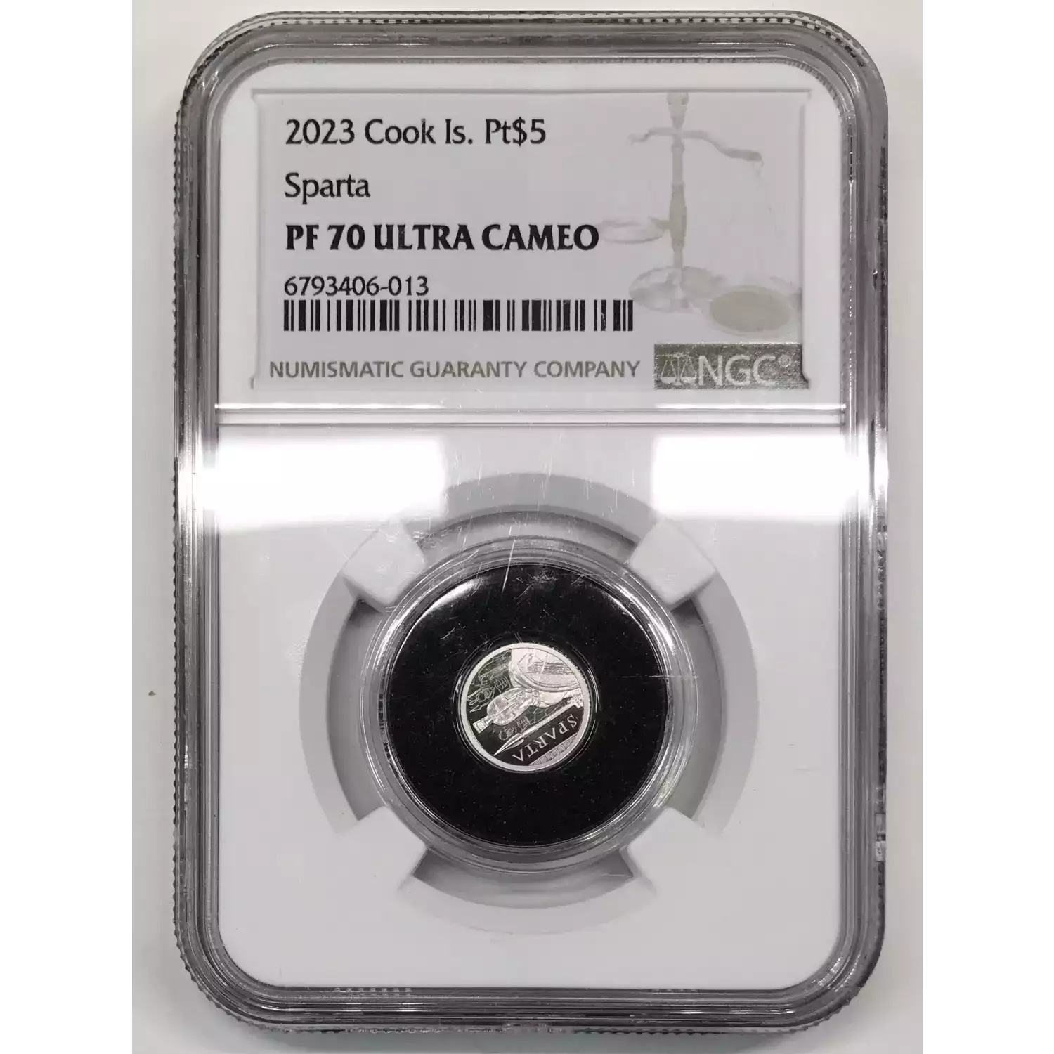 2023 0.5 g (1/2 gram) Platinum Coin NGC PF-70 ULTRA CAMEO Cook Islands ...