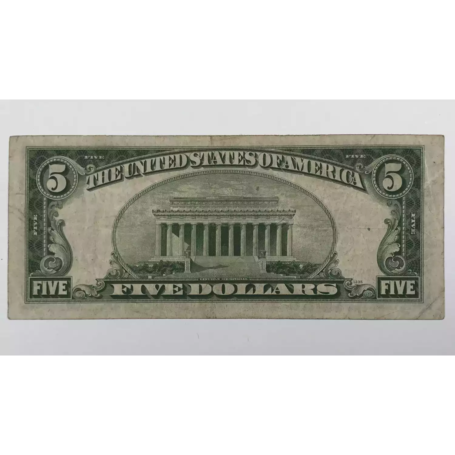 1934-A $5 North Africa WWII Emergency Issue Silver Certificate Note FR ...
