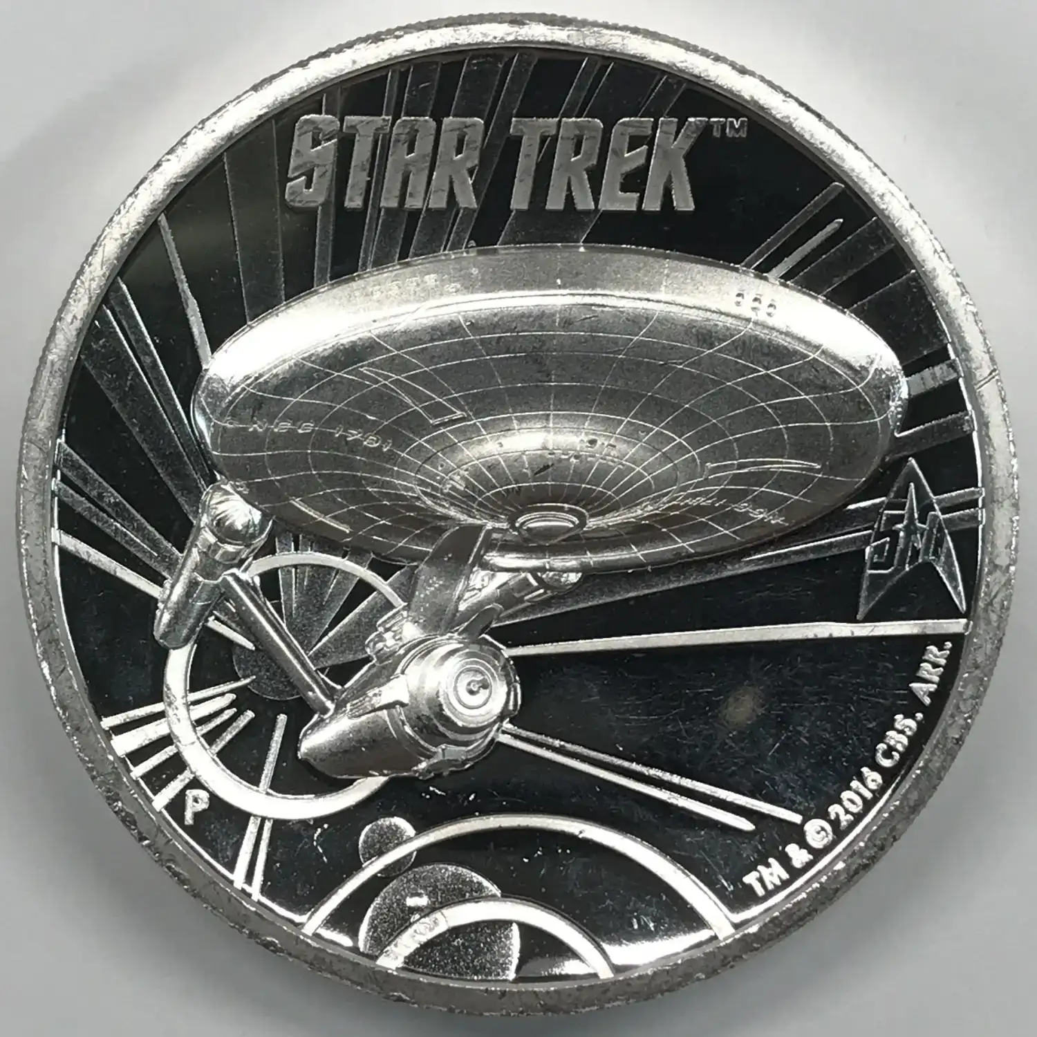2016 5 oz Silver Coin Star Trek Tuvalu $8 - Old Pueblo Coin