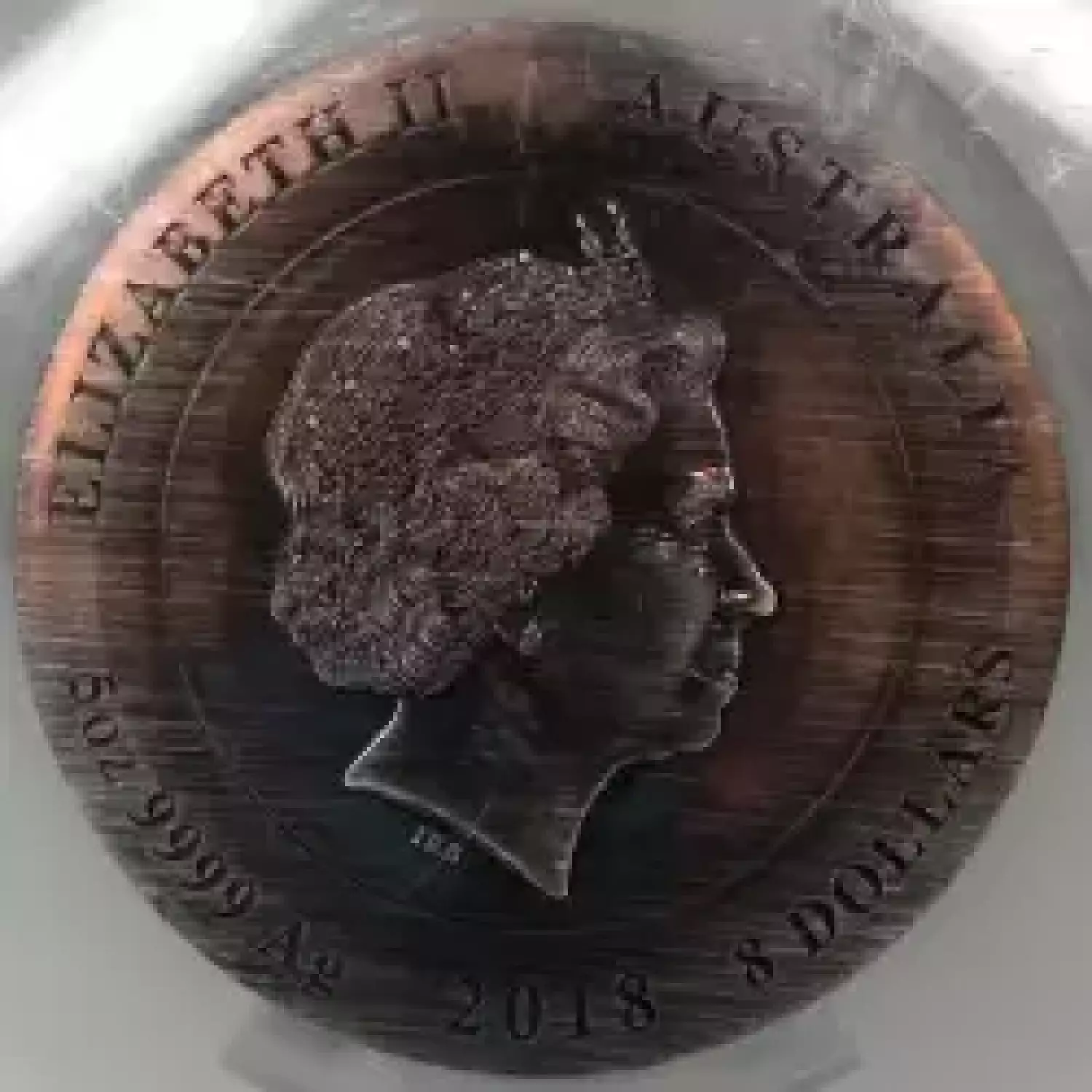 2018 AUSTRALIA Silver 8 DOLLARS PCGS MS-70 Rare Earth 5oz HR FDOI ...