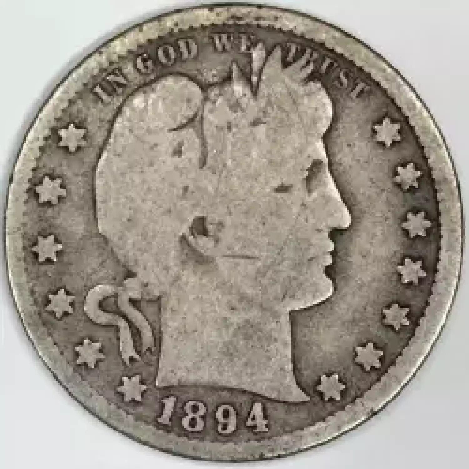 1894 Barber Liberty Head Quarter Old 1914 Collection #437 - G+ - Old ...