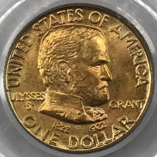 1922 Grant Memorial Commemorative Gold Dollar PCGS MS-65 No Star - Old ...