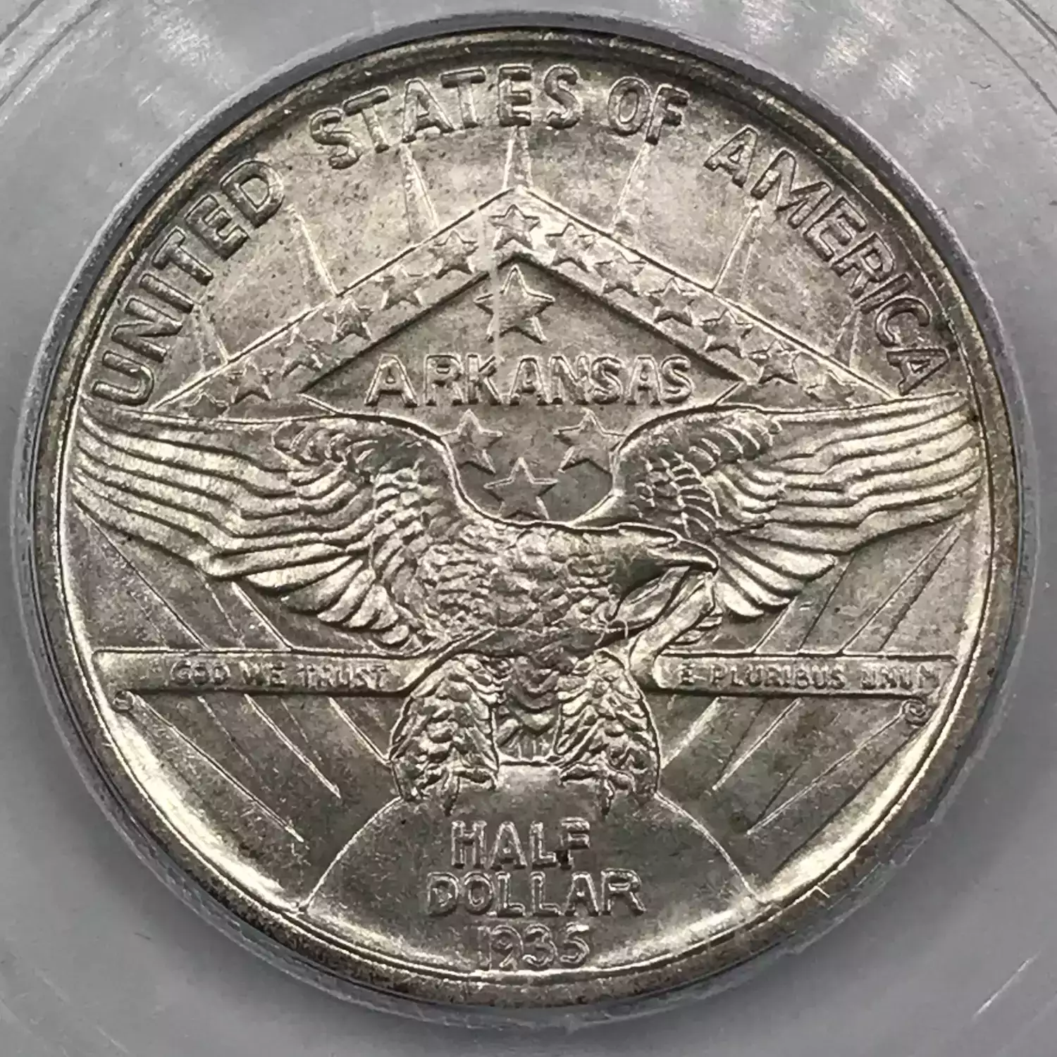 1935 Arkansas Centennial Commemorative Half Dollar ICG MS-65 - Old ...
