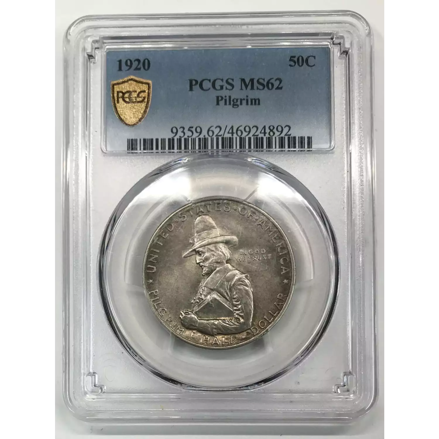 1920 Pilgrim Tercentenary Commemorative Half Dollar PCGS MS-62 - Old ...