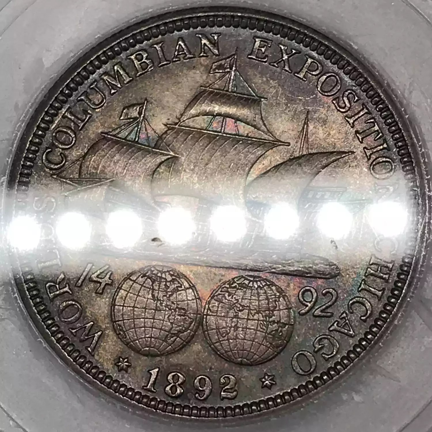 1892 World's Columbian Exposition Commemorative Half Dollar ICG MS-63 ...