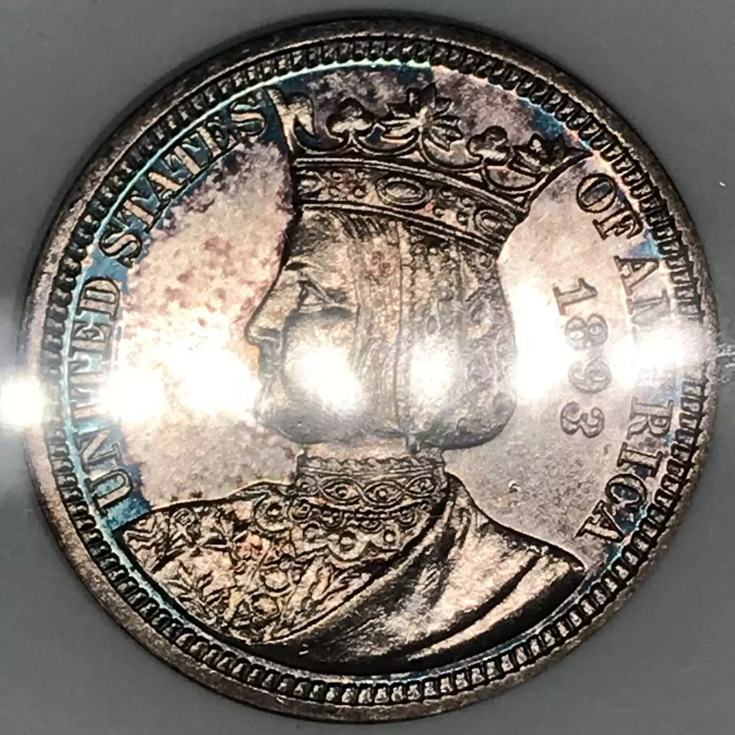 1893 World's Columbian Exposition Isabella Quarter ANACS AU-55 - Old ...