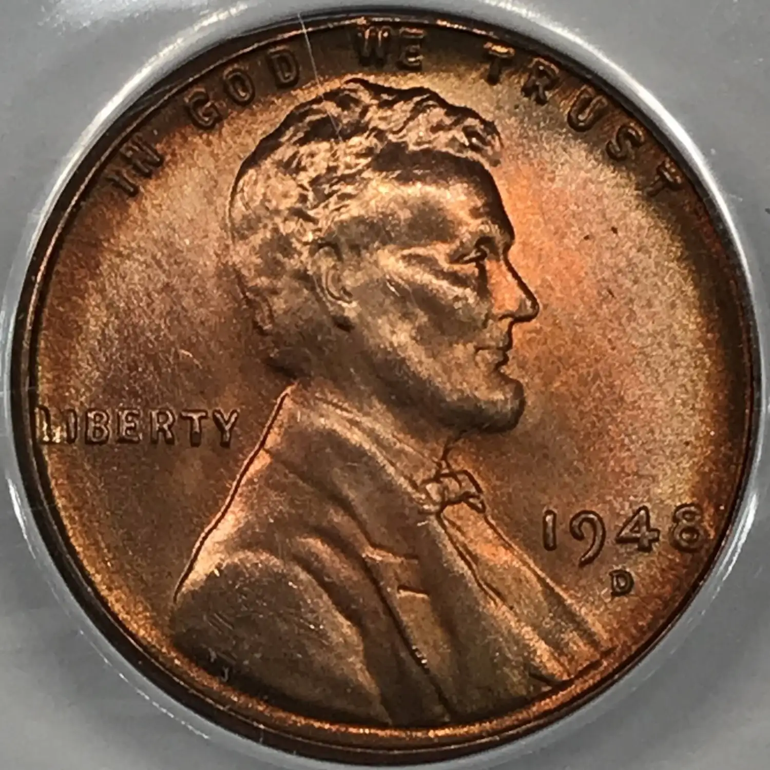 1948-D Lincoln Wheat Cent ANACS MS-66 - Old Pueblo Coin